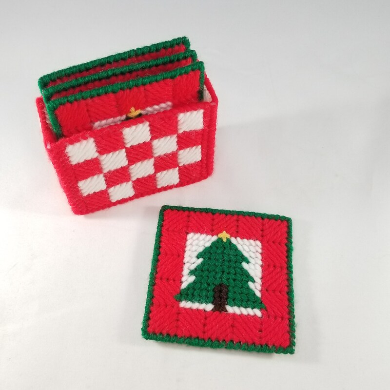 Plastic Canvas Coasters - Etsy