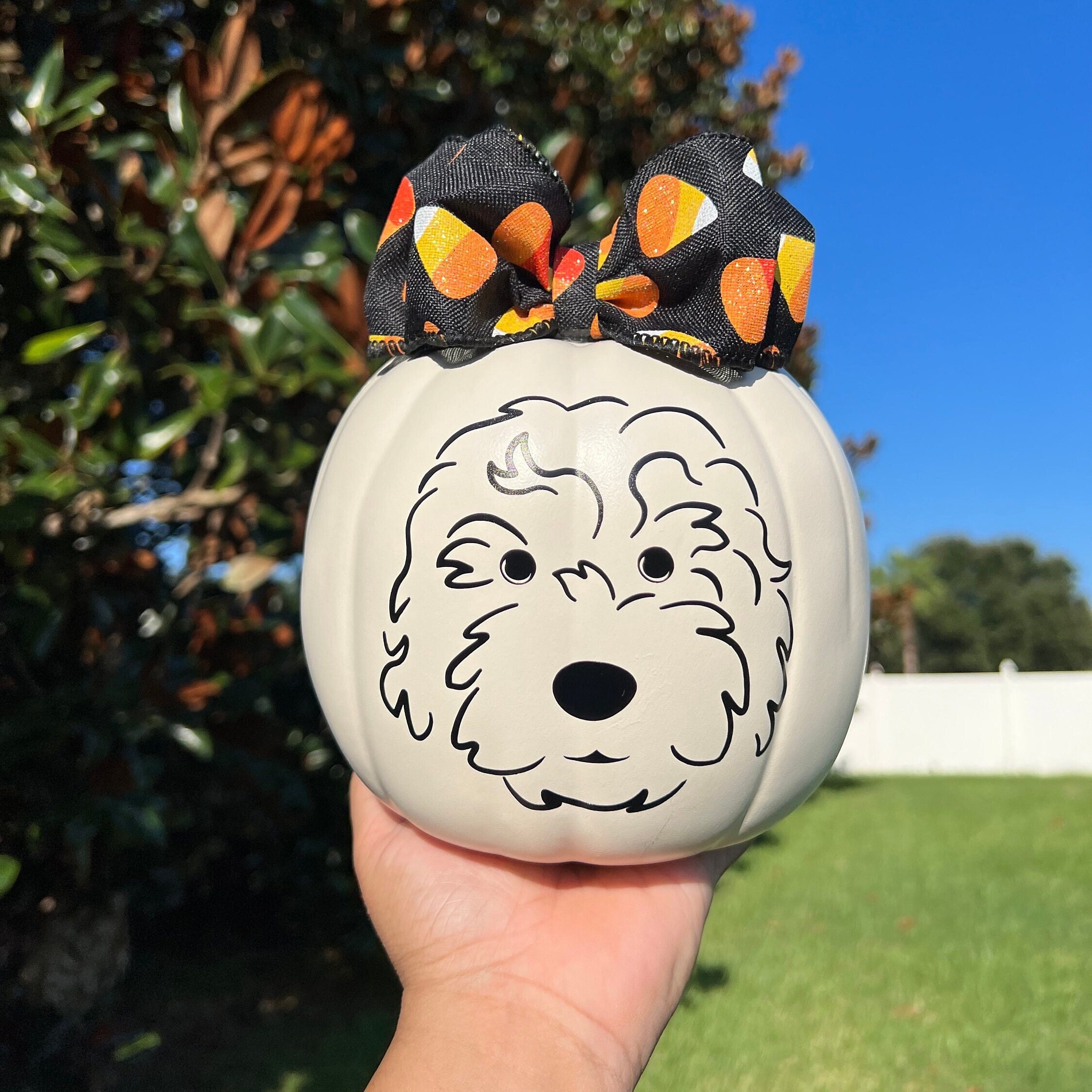 Golden Doodle Labradoodle Halloween Pumpkin Fall Dog Puppy - Etsy