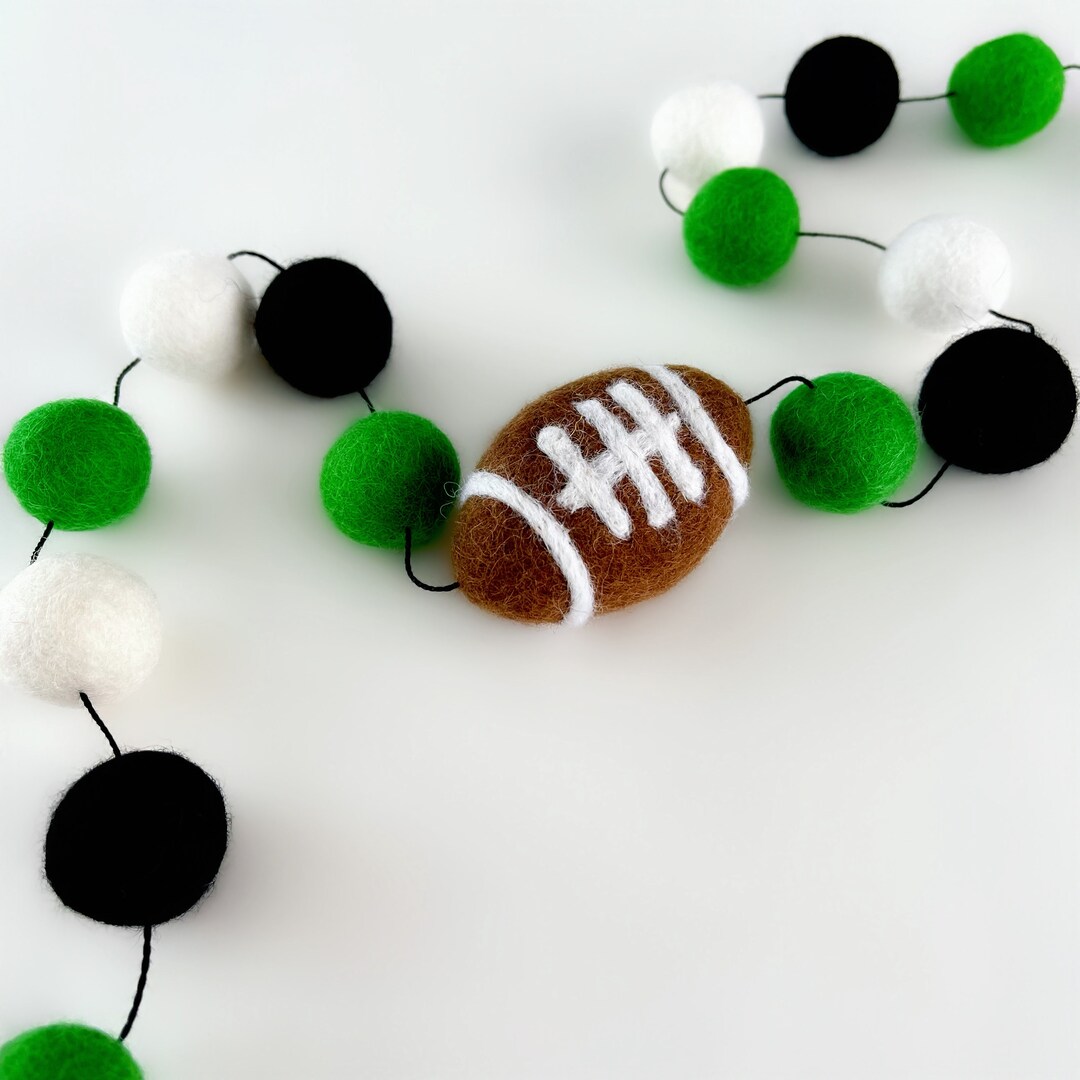 Customizable Football Team Colors Felt Ball Garland - Etsy