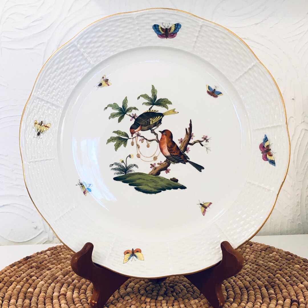 Herend Rothschild Birds Rare Motif #10 Serving/display, Dinner Plate ...