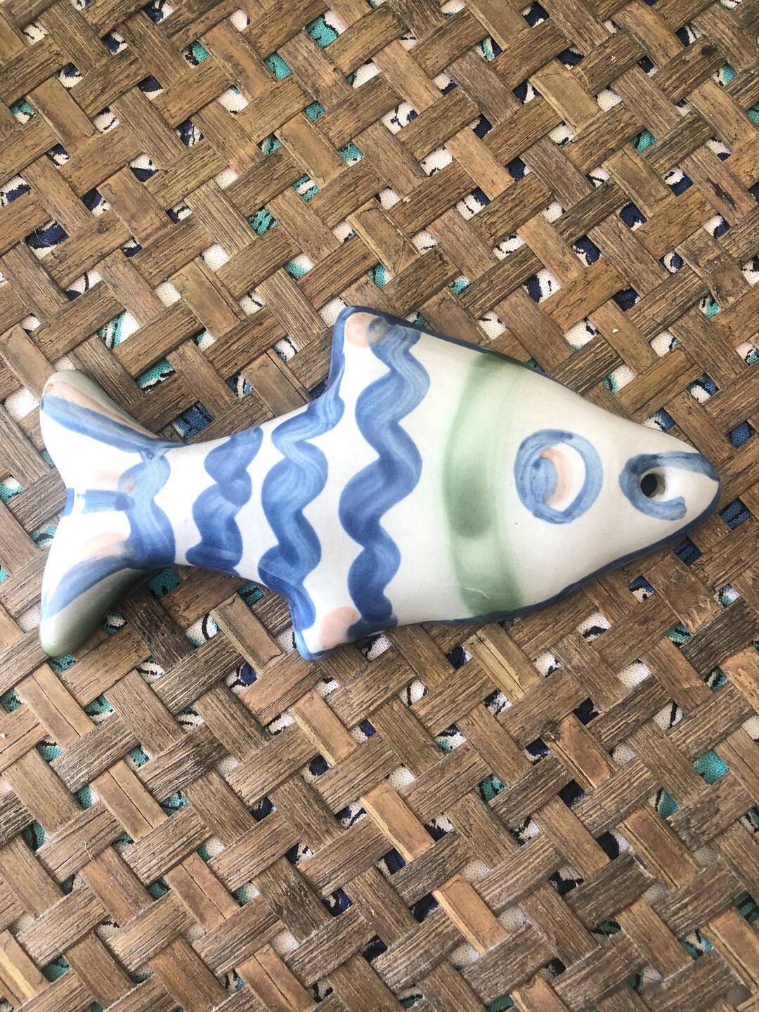 Vintage Mary Alice (M A) Hadley Art Pottery, Fish Stoneware Home Wall ...