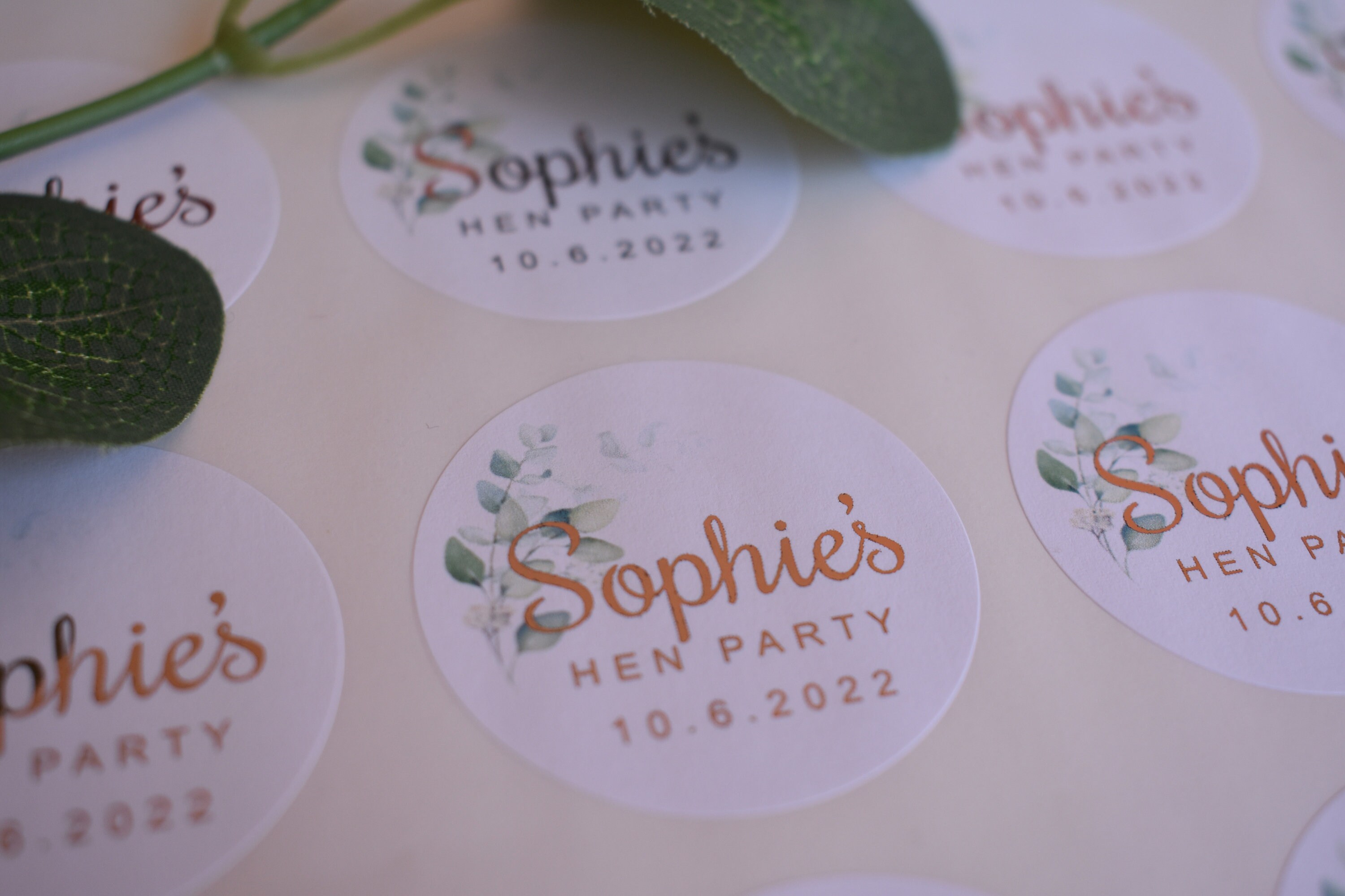 Luxury Hen Do Sticker Personalised Hen Party Sticker Foiled - Etsy UK