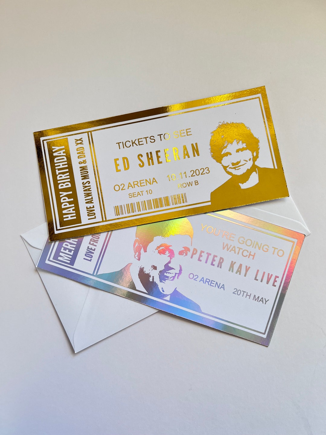 Personalised Foiled Golden Ticket Custom Event Ticket - Etsy