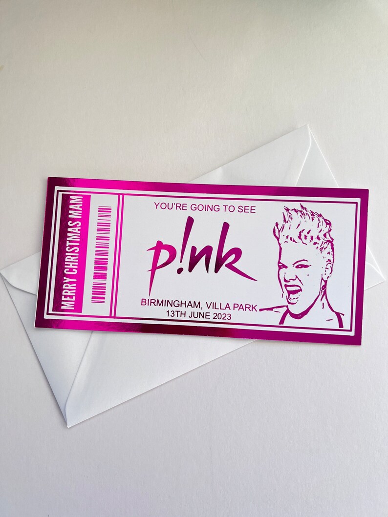 Personalised Foiled Golden Ticket Custom Event Ticket - Etsy