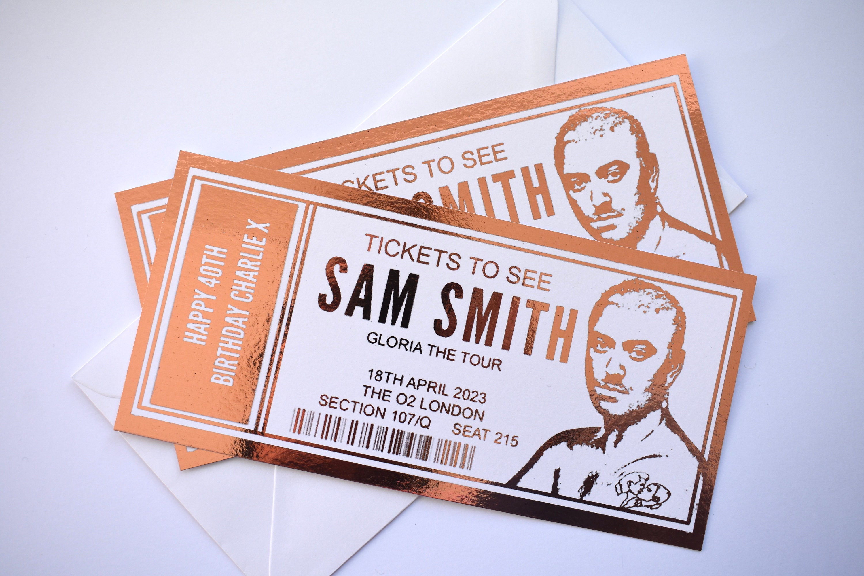 Personalised Foiled Golden Ticket Custom Event Ticket - Etsy UK