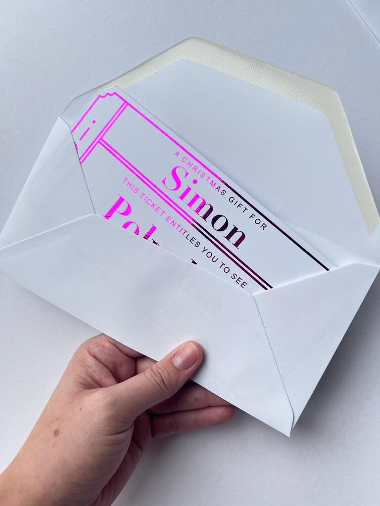 Personalised Foiled Golden Ticket Personalised Token - Etsy