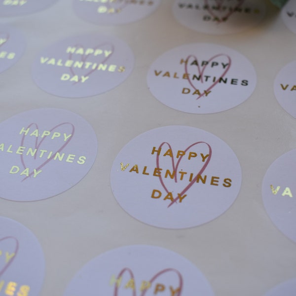 Gold Heart Stickers - Etsy