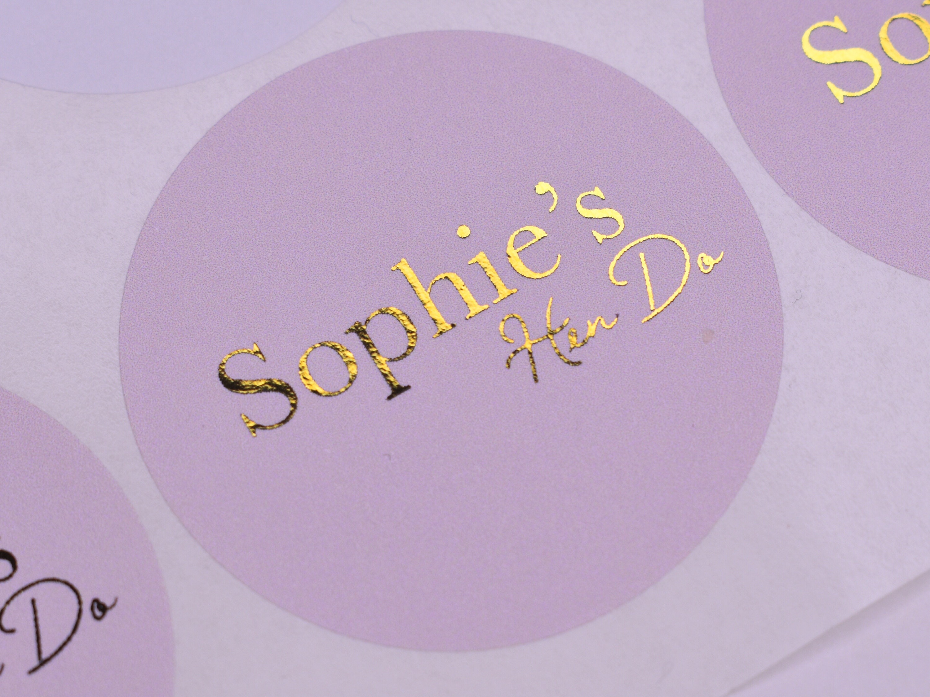 Classic Hen Do Stickers Hen Party Foiled Event Sticker - Etsy UK