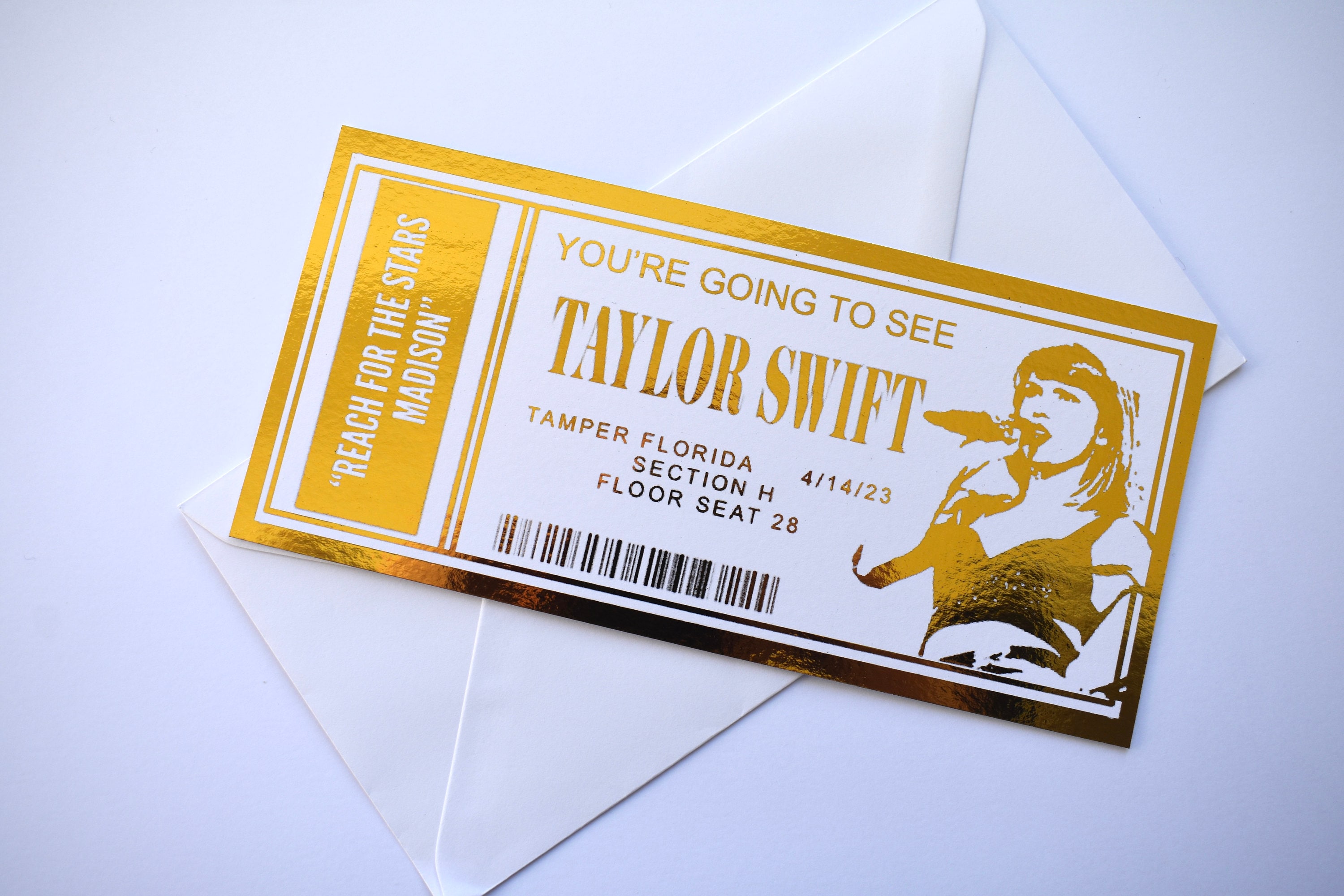 Personalised Foiled Golden Ticket Custom Event Ticket - Etsy UK