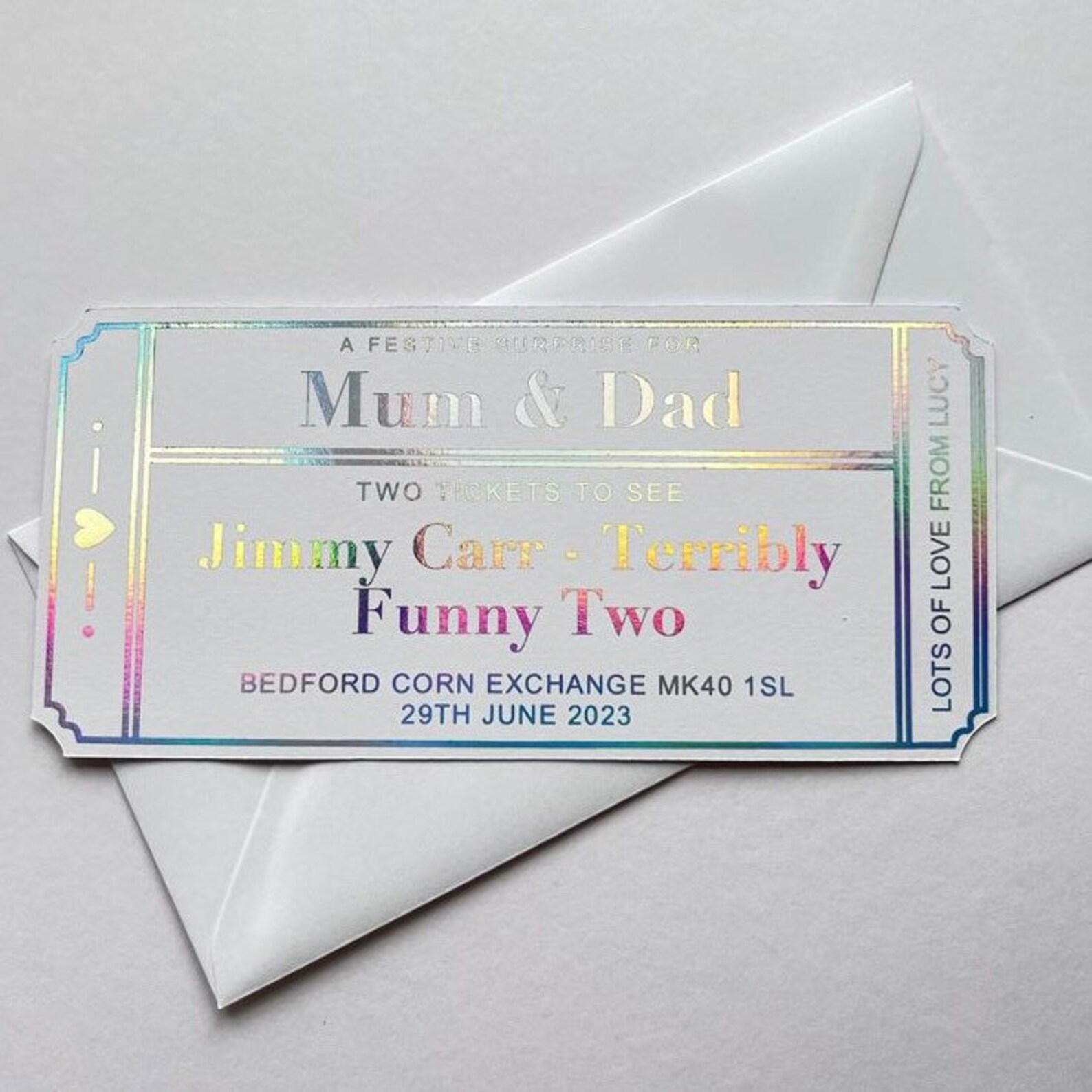 Personalised Foiled Golden Ticket Personalised Token - Etsy