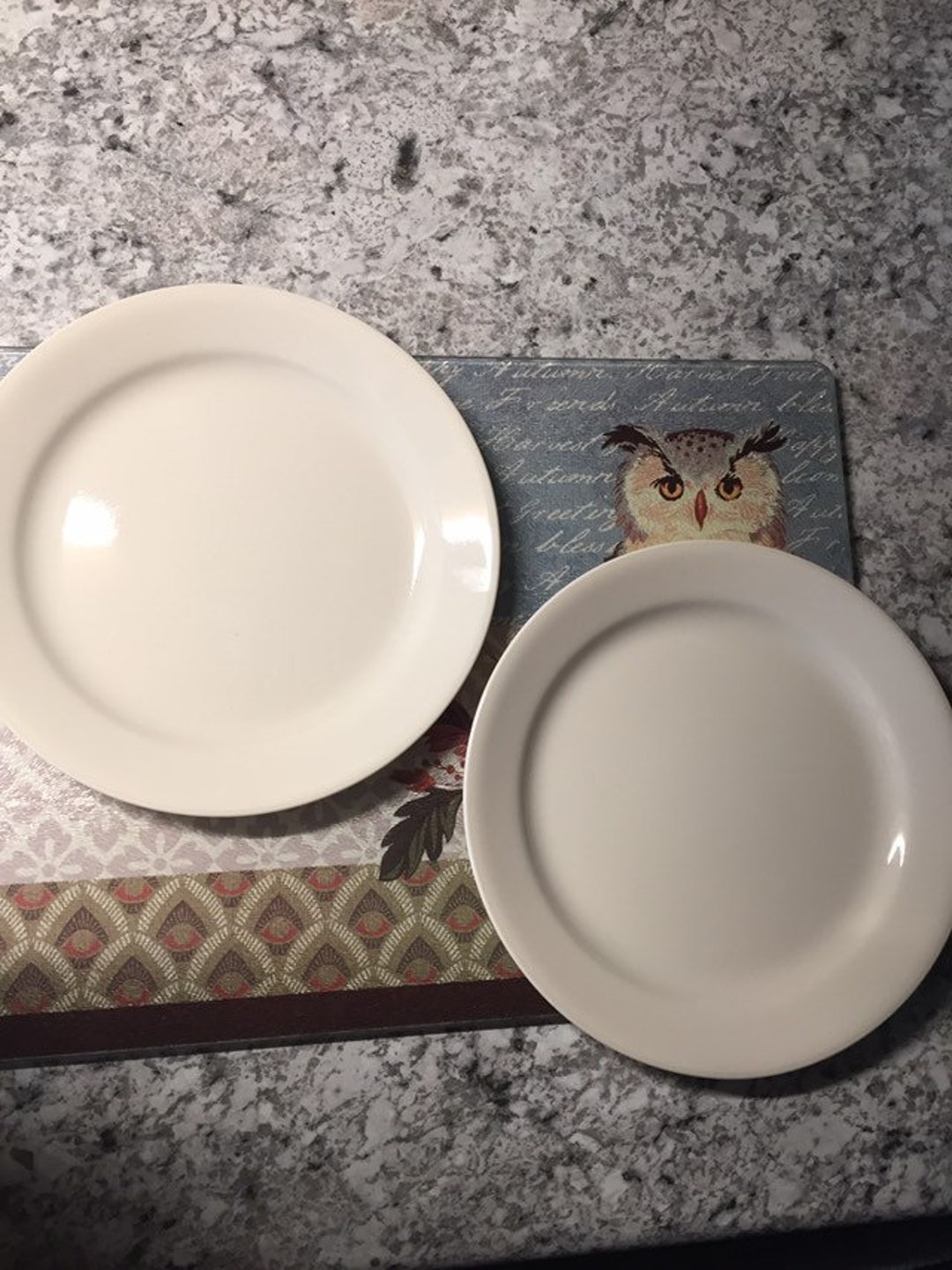 Corelle Ivory Luncheon Plates, Vintage Corelle, - Etsy