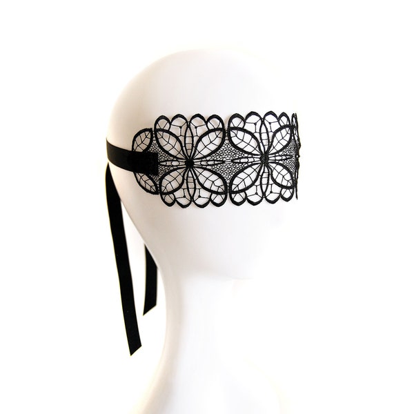 Black Lace Mask - Etsy