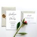 The Madison Simple Wedding Invitation Modern Wedding Invitation Minimal ...
