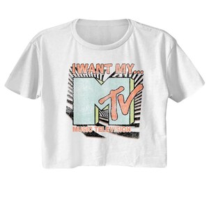 MTV Crop Top Retro 80's Vibes Music Television Summer Outfits for Women ...
