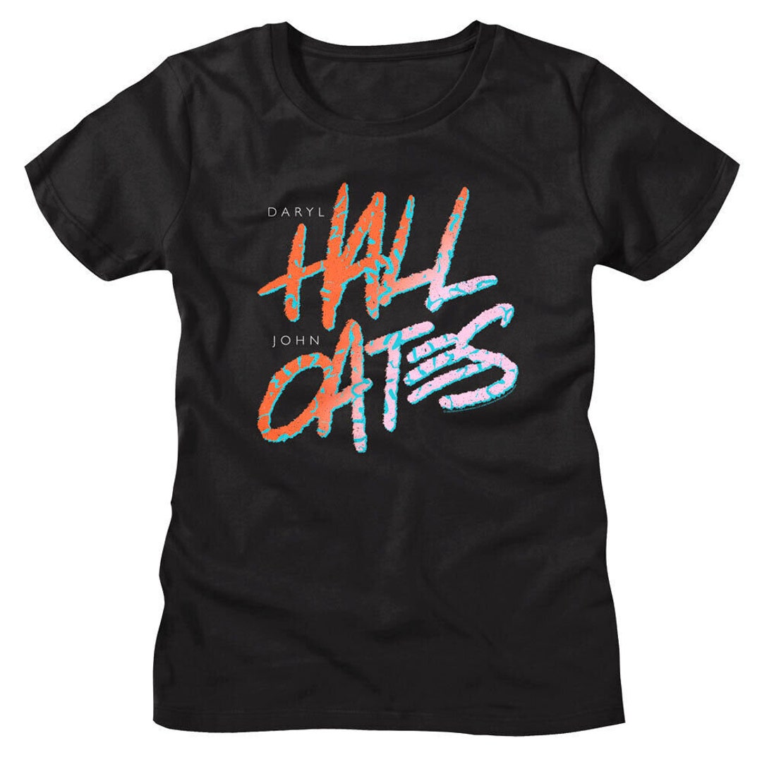 HALL AND OATES 80's Pop Logo Women's T-shirt Bigger Than Both of Us ...
