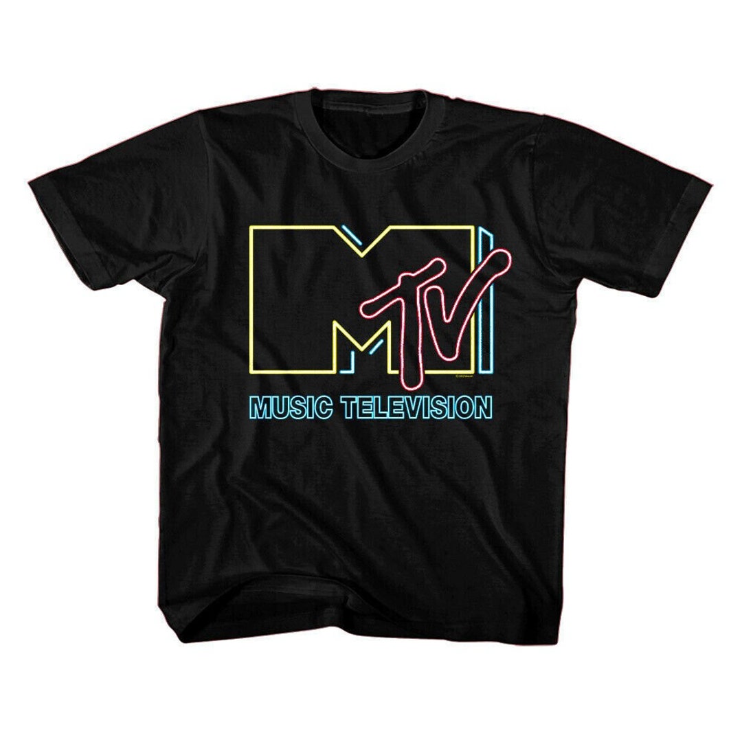 MTV Kids Shirt Neon Sign Logo Light Graphic Tees - Etsy