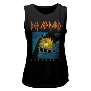 Def Leppard Women's Tank Top Faded Pyromania Album Graphic Tees - Etsy