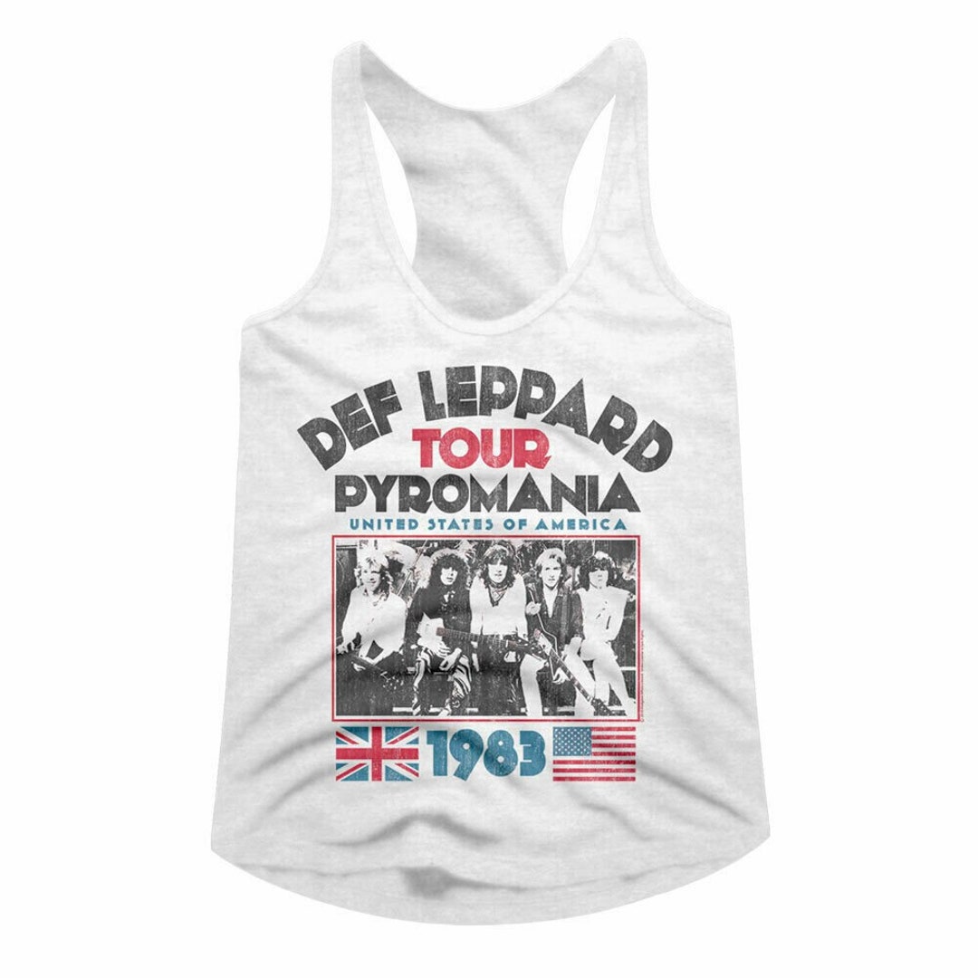 Def Leppard Women's Tank Top: Pyromania 1983 Tour, Rock and Roll - Etsy