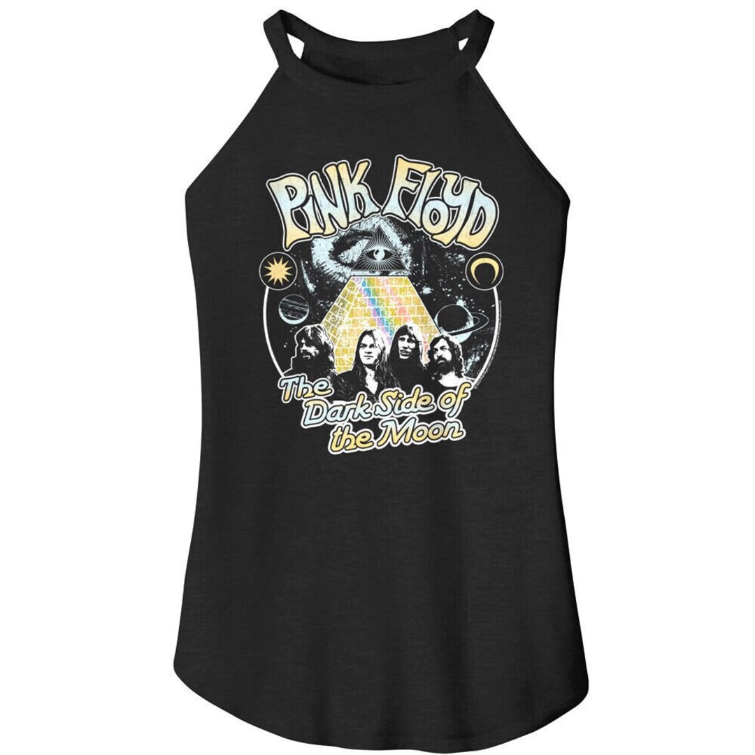 PINK FLOYD DSOTM Tank Top Space Pyramid Women's T-shirts Band Photo ...