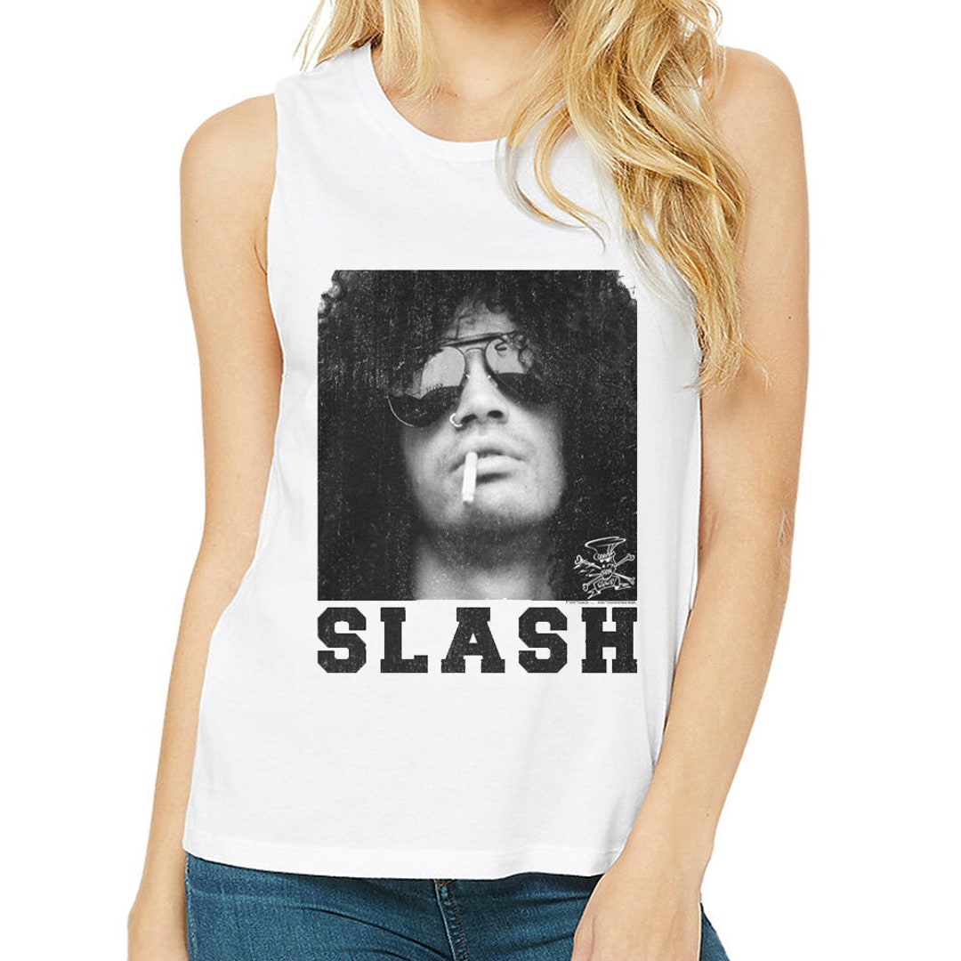 Slash Smokin Cig Camiseta sin mangas para mujer Slash Guitarrista mujer ...