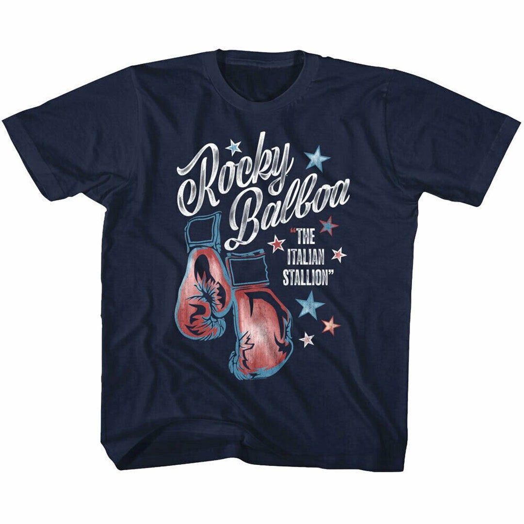 Rocky Balboa Kids Shirt Boxing Gloves Retro Movie Graphic Tees - Etsy