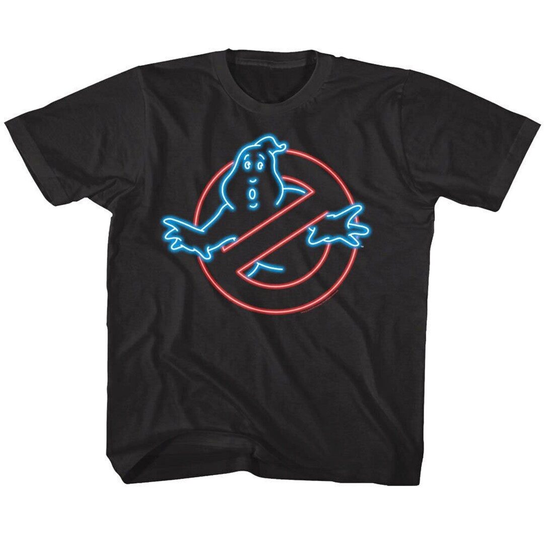 Ghostbusters T-shirt Neon No Ghost Icon Kids Graphic Tees - Etsy