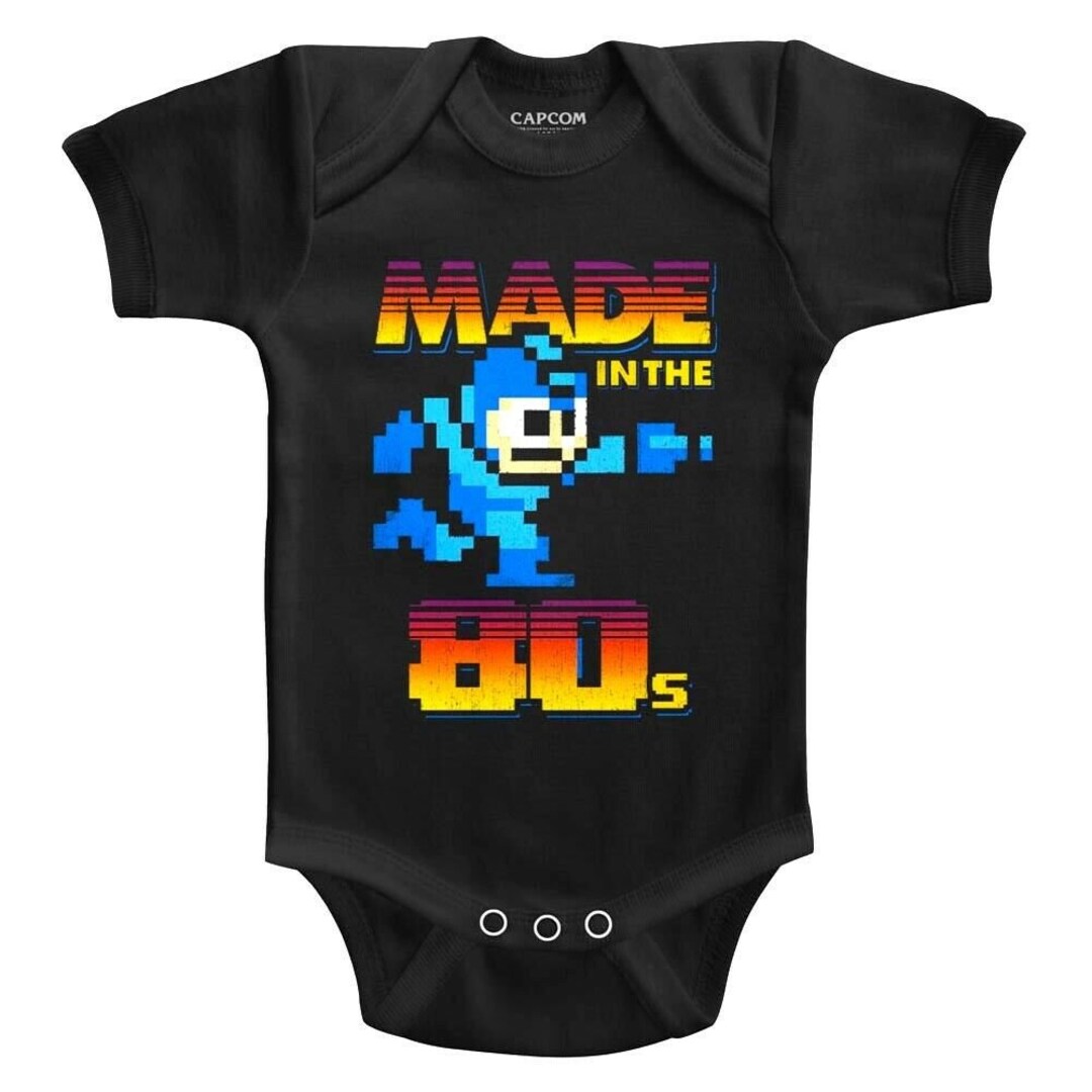 Megaman Baby Bodysuit Made in the 80's 8bit Unisex Babies Rompers - Etsy