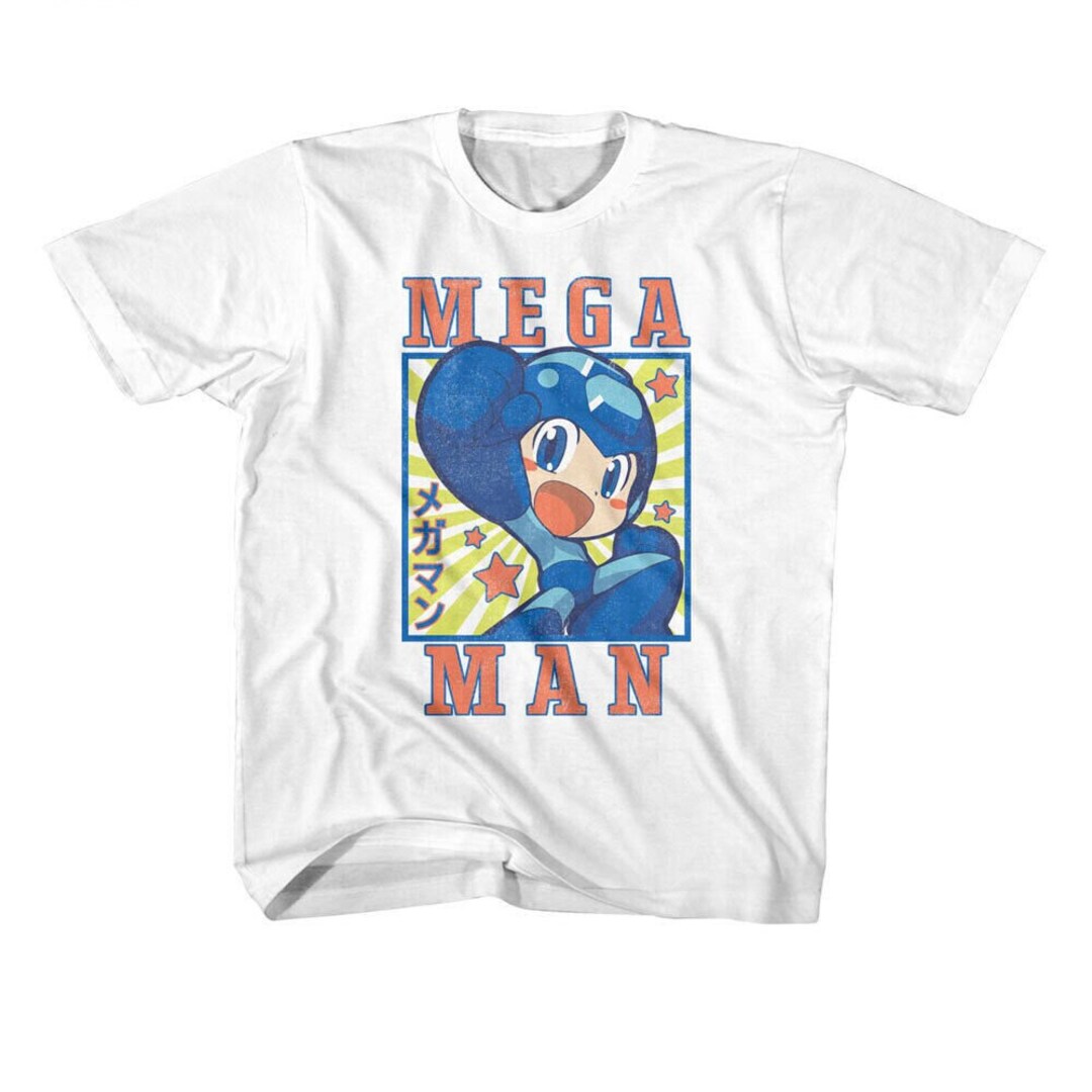 Megaman Shirt Starburst Chibi Capcom Gamer Kids Tees - Etsy