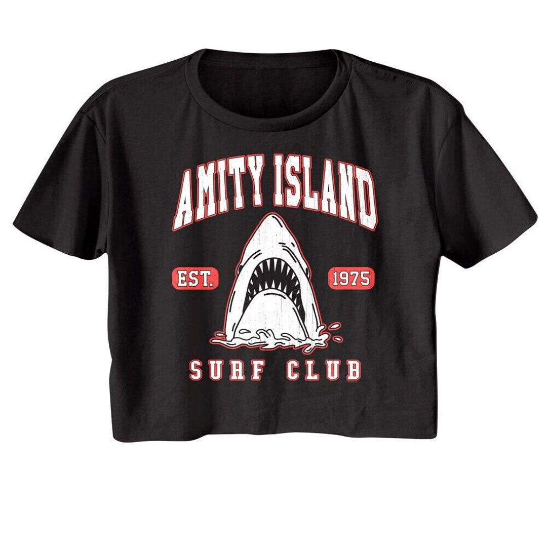 JAWS Crop Top for Women Movie Poster Sharks Horror Shirt - Etsy