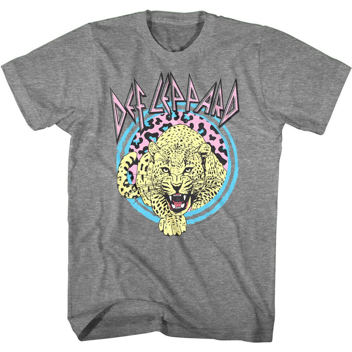 Def Leppard Pastel Leopard Women's T-shirt Def Leppard Shirt Vintage ...