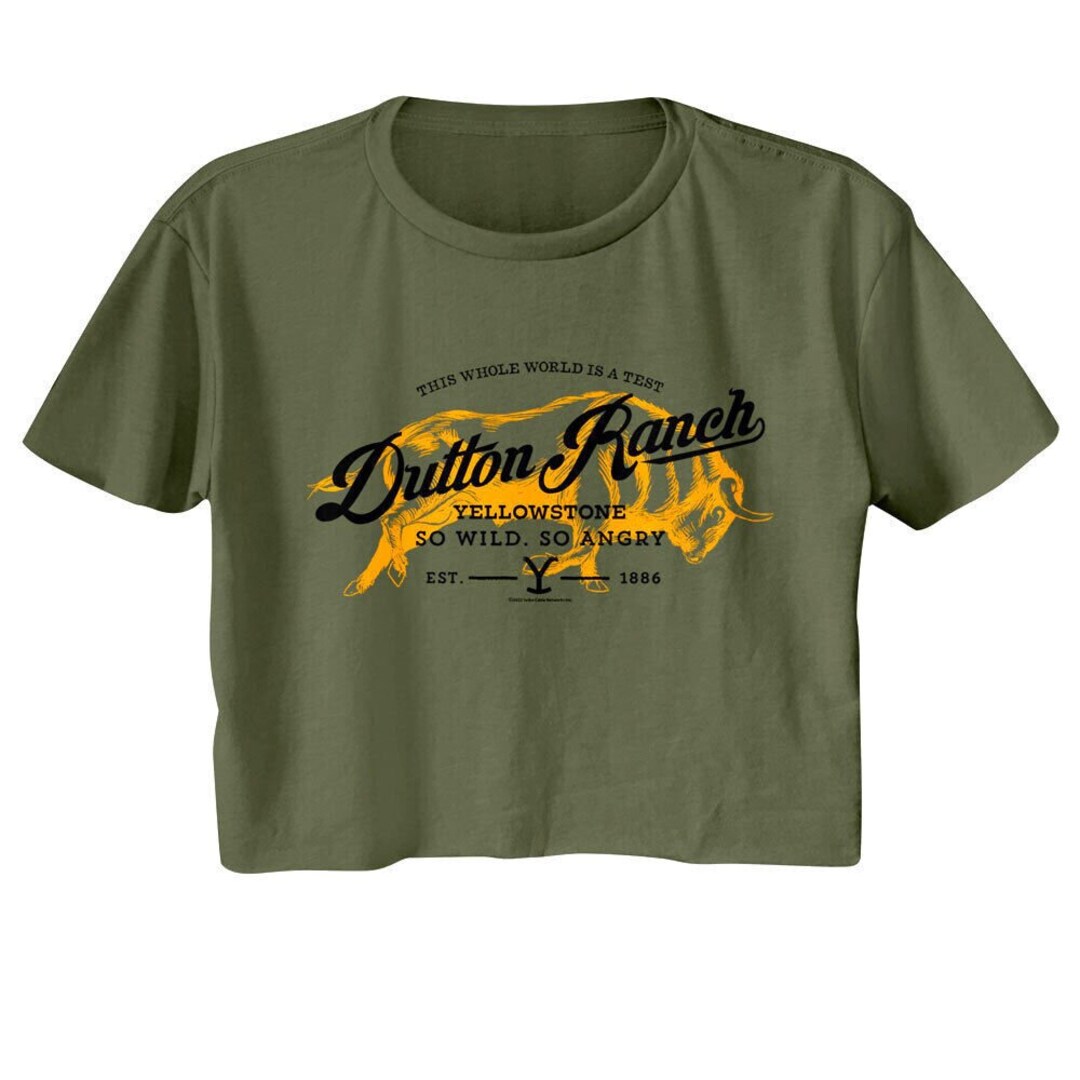 Yellowstone Crop Top Dutton Ranch Buffalo Cropped Shirts so Wild so ...