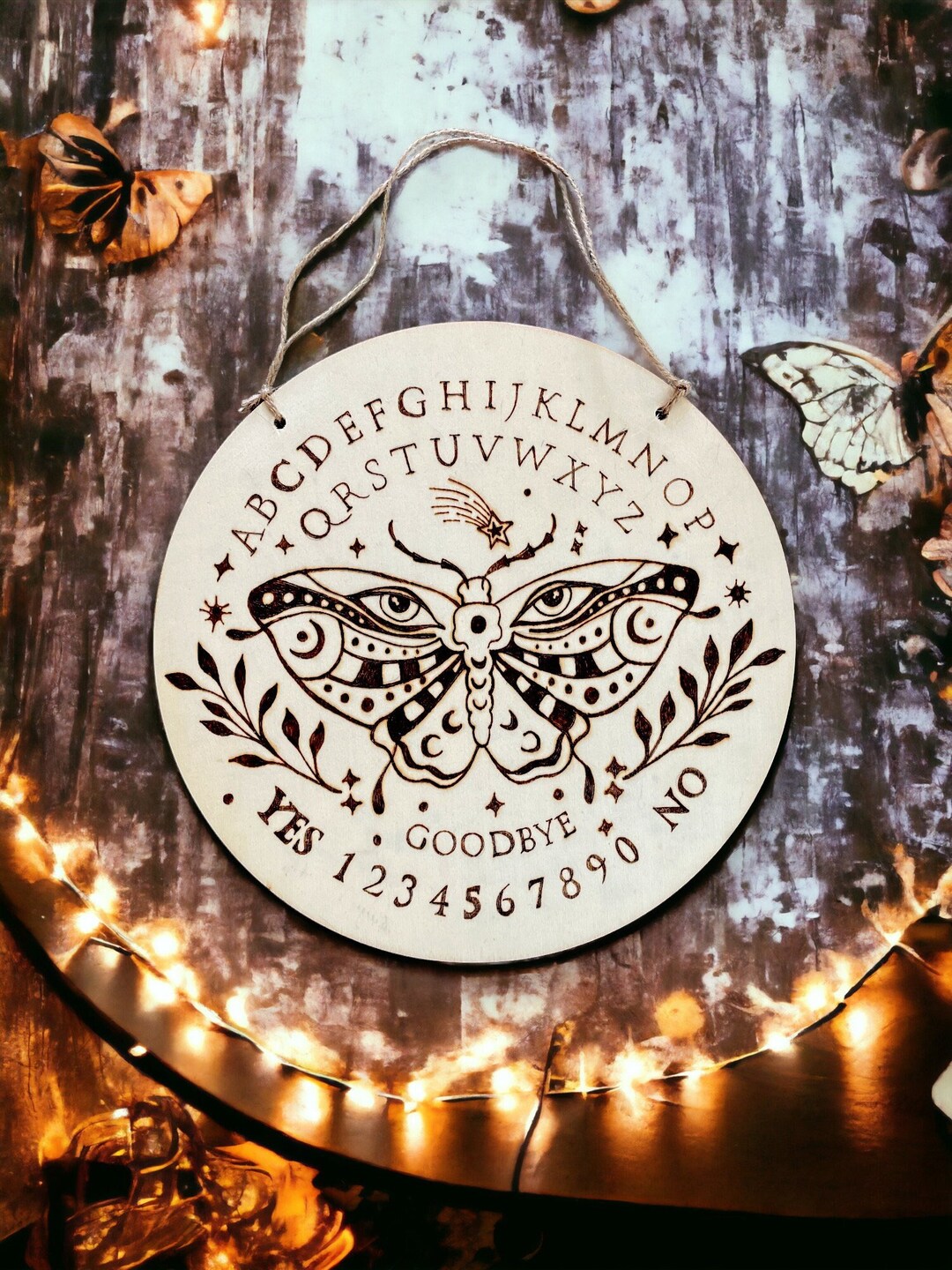 Ouija Board, Wood Burned Art, Occult Art, Witchy Halloween Party - Etsy