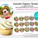 Cupcake Toppers Birthday Party Editable Cupcake Toppers - Etsy