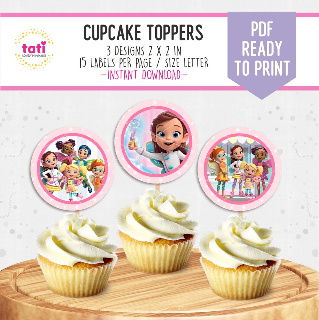 Cupcake Toppers Birthday Party - Printables Cupcake Toppers - Party ...