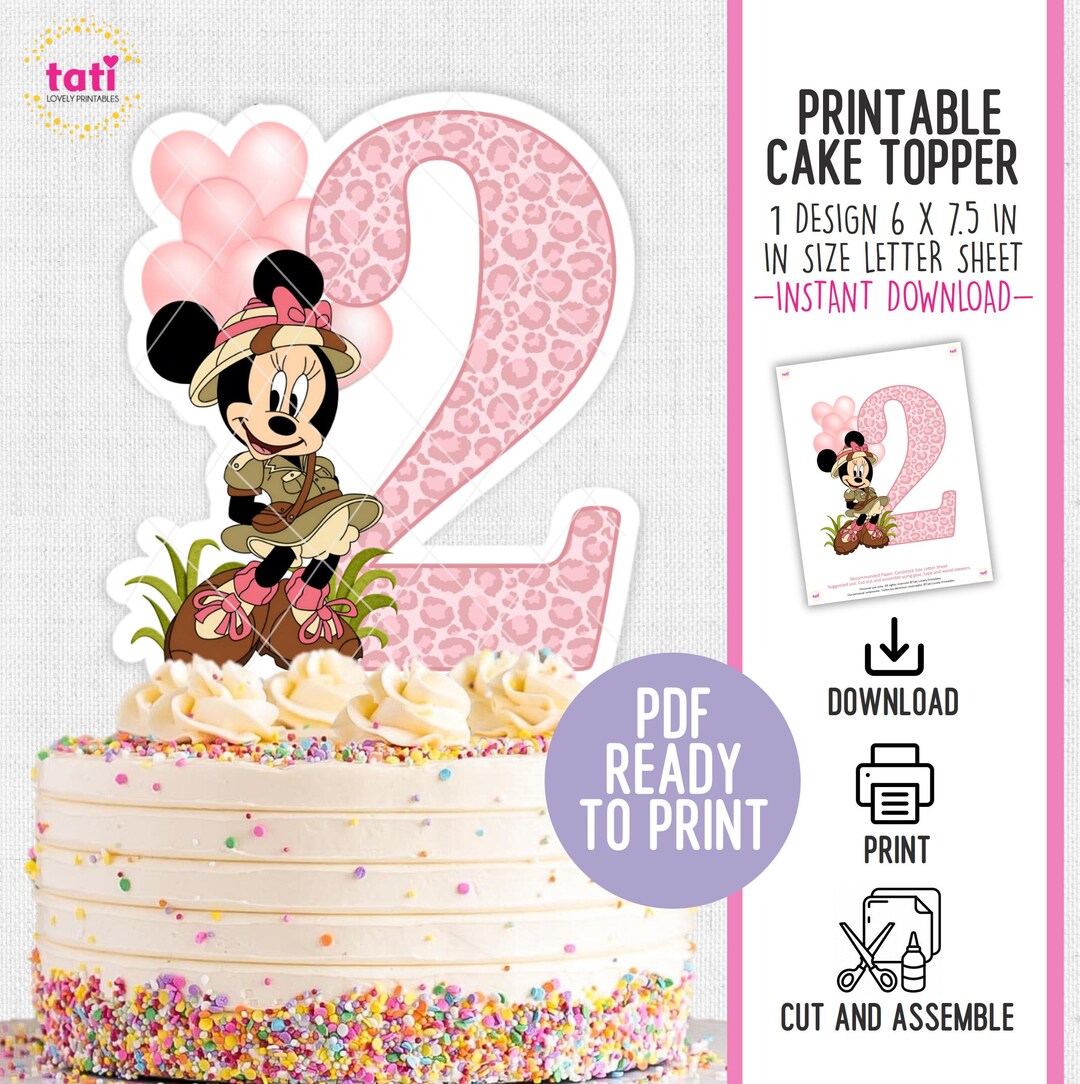 Cake Topper Birthday Party Printable Cake Topper Party Printable ...