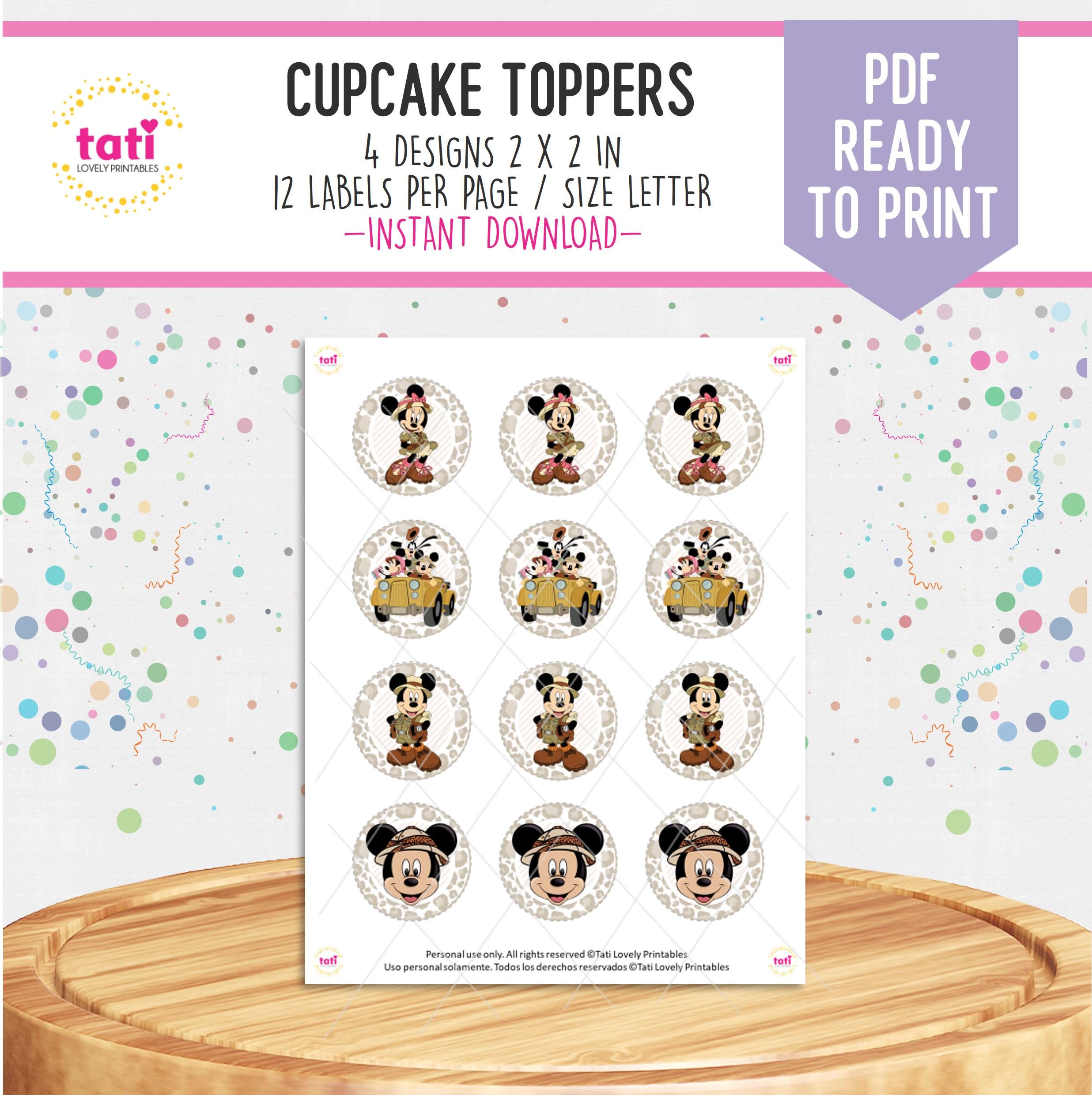 Cupcake Toppers Birthday Party - Printables Cupcake Toppers - Party ...