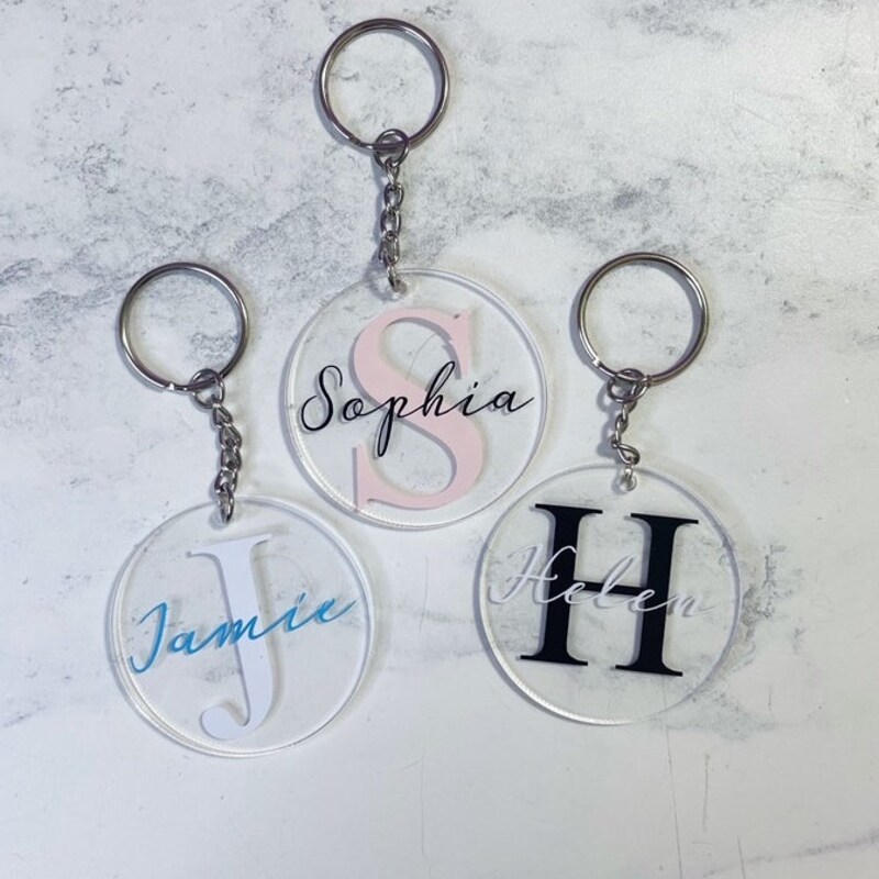 Acrylic Key Chain - Etsy