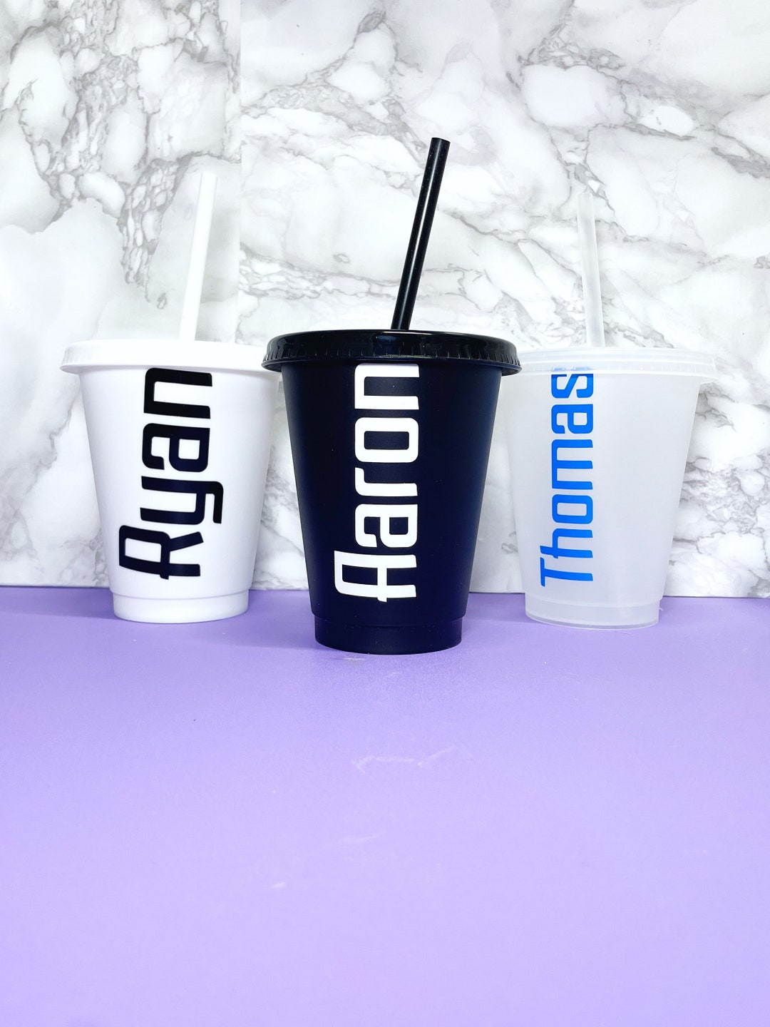 Boy’s Personalised Cold Cup With Straw, Children’s Gift, Children’s ...