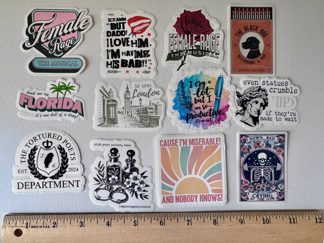 FREE SHIPPING TTDP Stickers 12-pack, Multi-pack Mix / Match Water ...