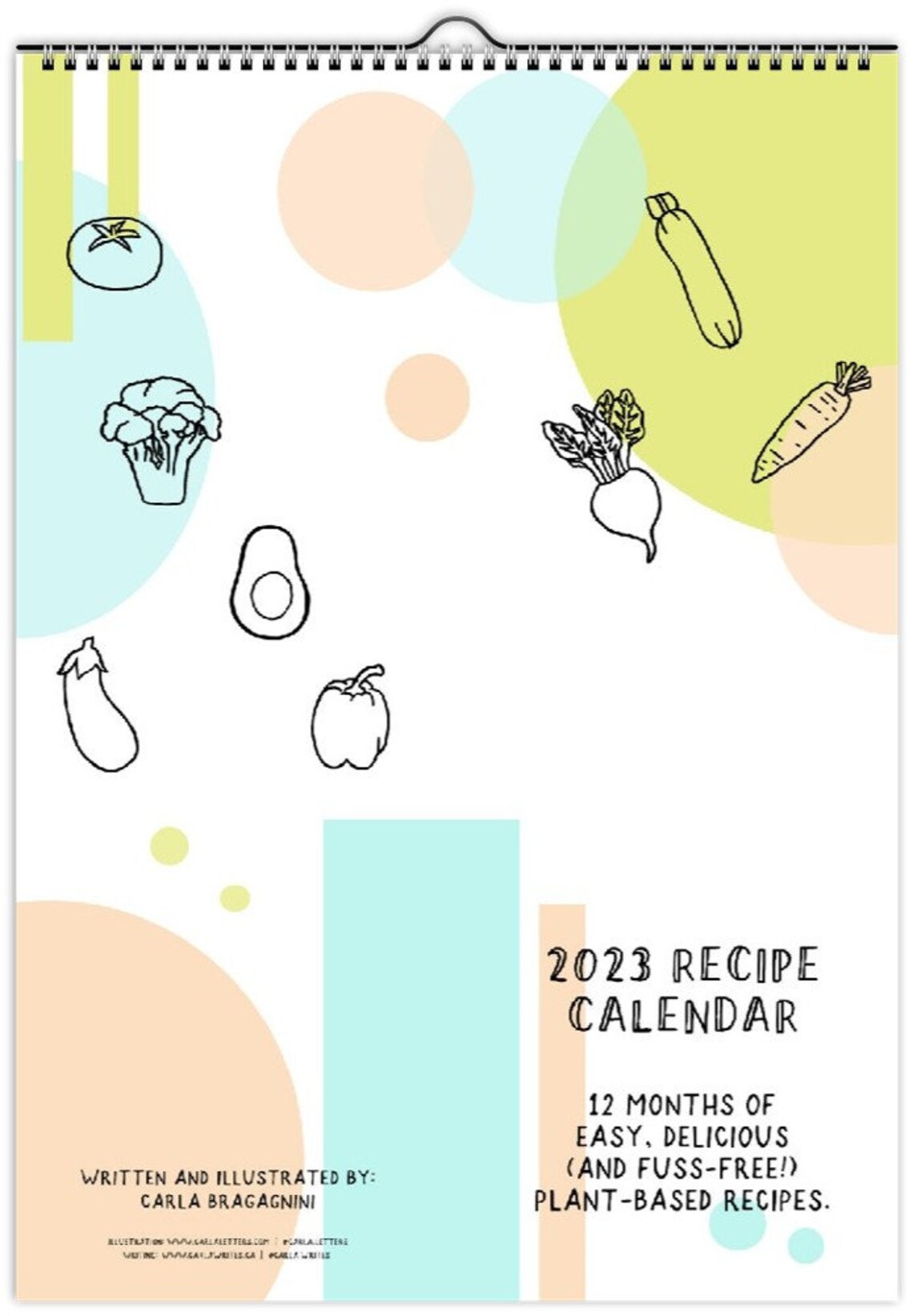 2023 Recipe Calendar Monthly Calendar Illustrated 12 Month - Etsy Canada