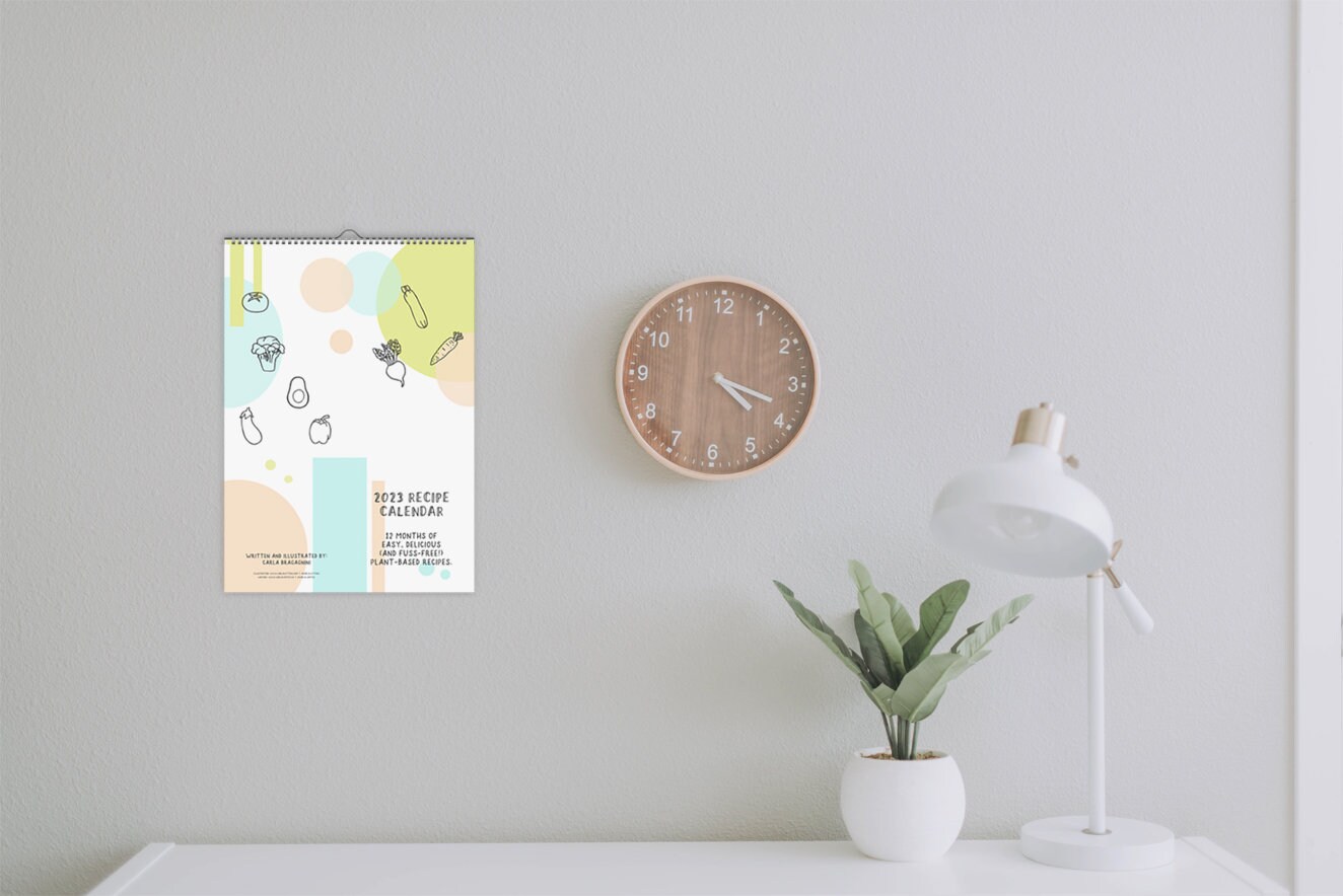 2023 Recipe Calendar Monthly Calendar Illustrated 12 Month - Etsy Canada