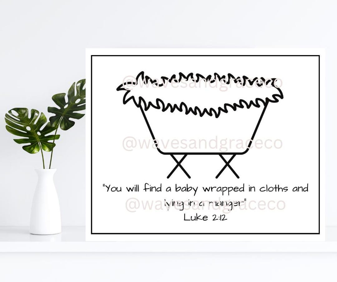 Manger Activity Sheet - Instant Download - Etsy