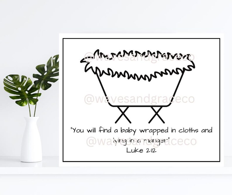 Manger Activity Sheet - Instant Download - Etsy