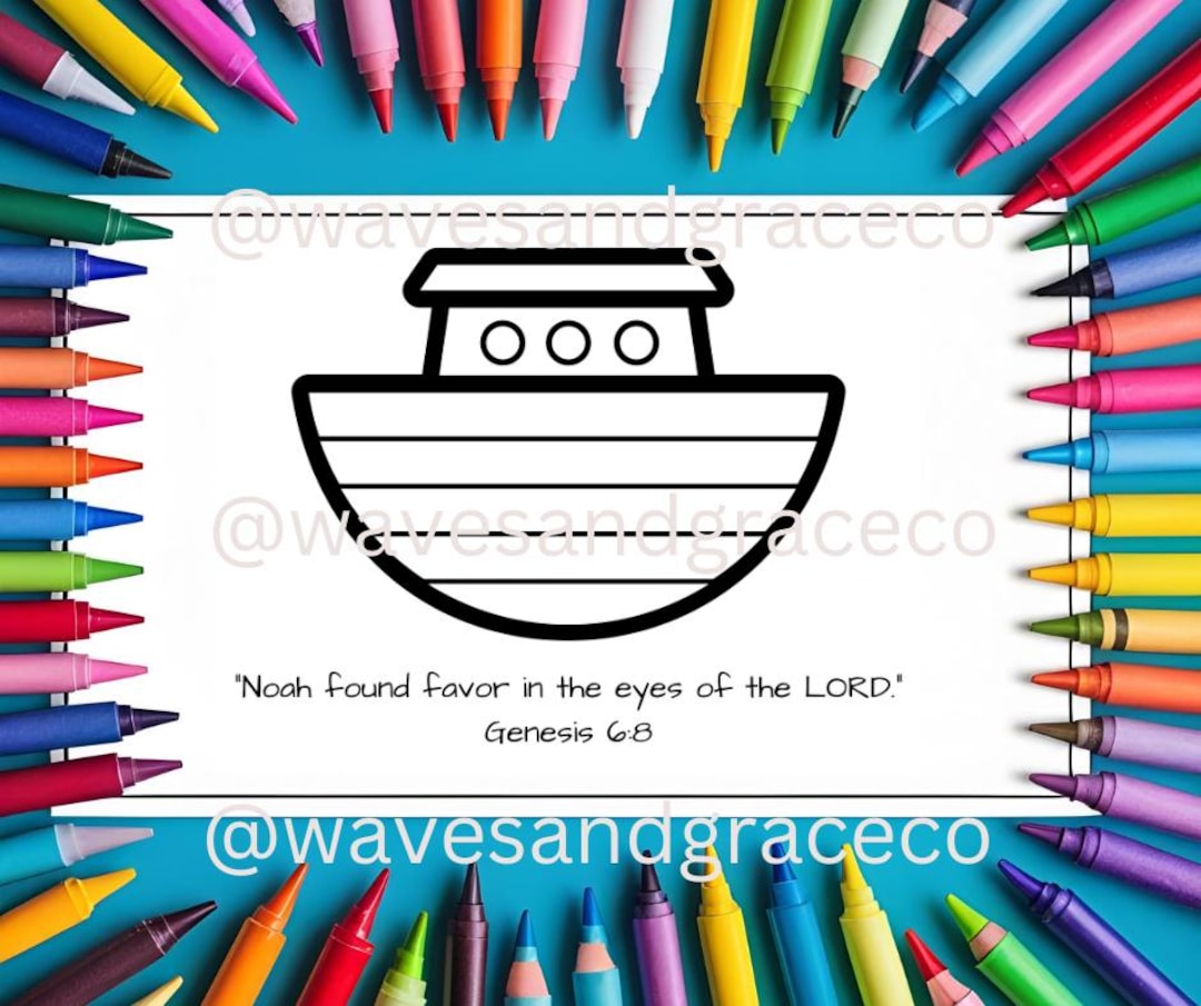 Noah's Ark Activity Sheet - Instant Download - Etsy