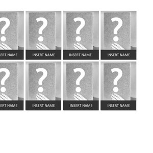 Printable Customizable Guess Who - Digital Download - Etsy