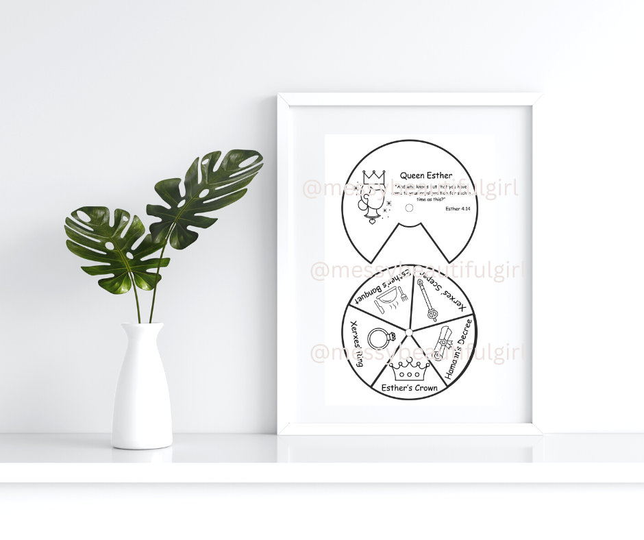 Queen Esther Spinner Craft - Instant Download - Etsy