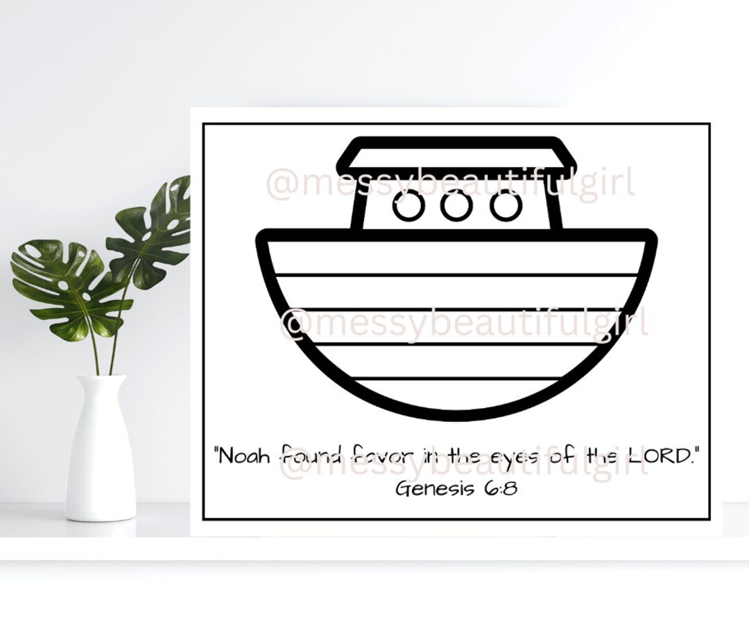 Noah's Ark Activity Sheet - Instant Download - Etsy
