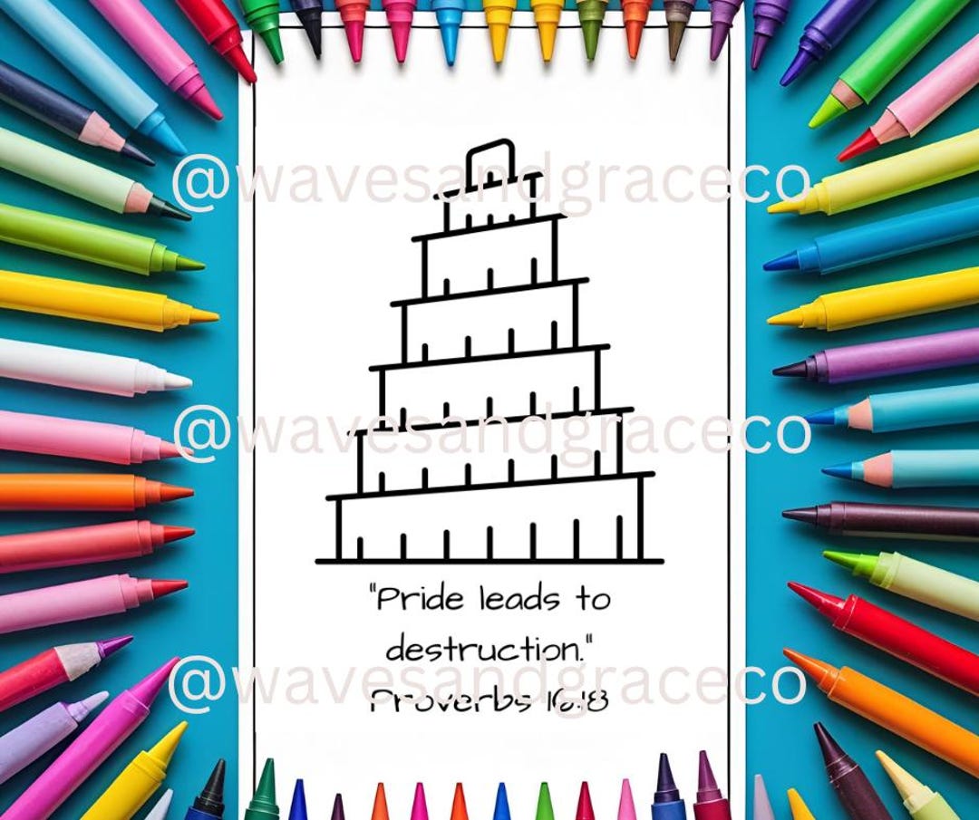 Tower of Babel Activity Sheet - Instant Download - Etsy