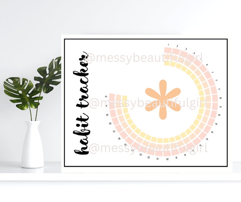 Aesthetic Habit Tracker - Instant Download - Etsy