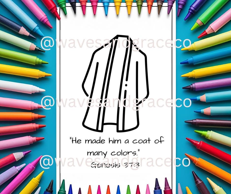 Colorful Coat Activity Sheet - Instant Download - Etsy